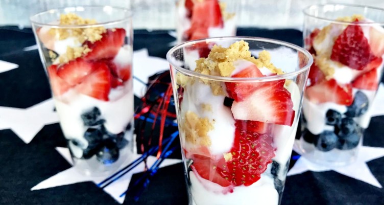 Keto Red, White And Blue Parfaits