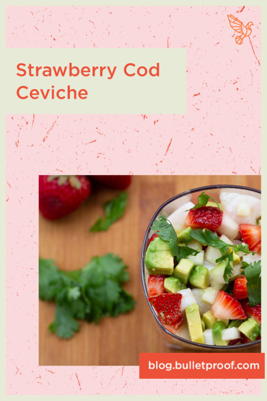 Paleo Strawberry Cod Ceviche