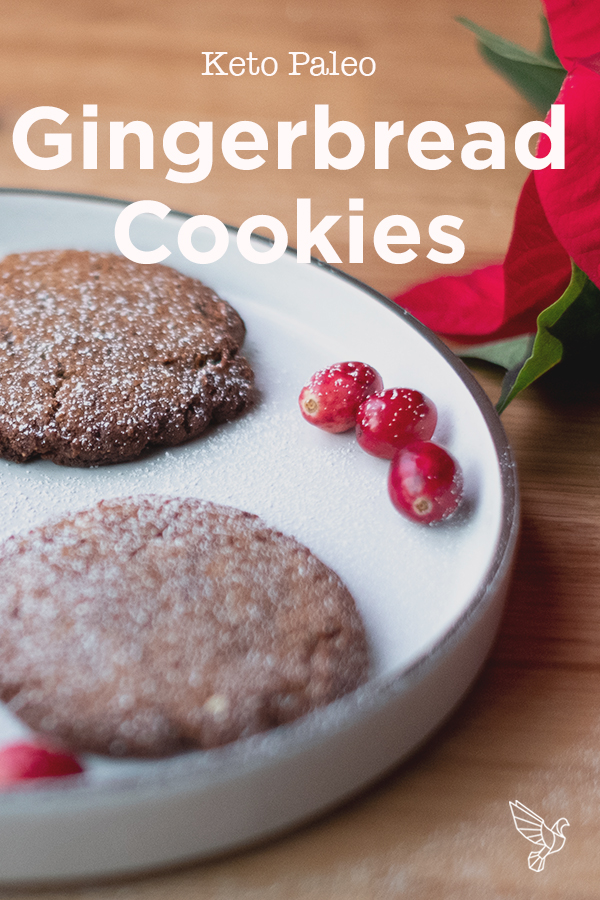 Keto Paleo Gingerbread Cookies recipe - gluten-free, grain-free, easy!